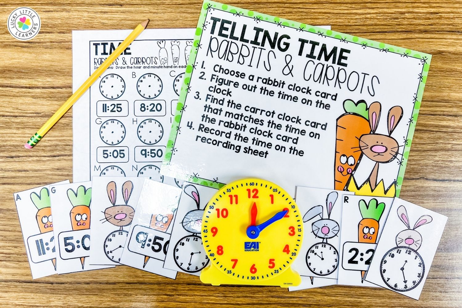 Spring Math Centers for 1st and 2nd grade - Lucky Little Learners