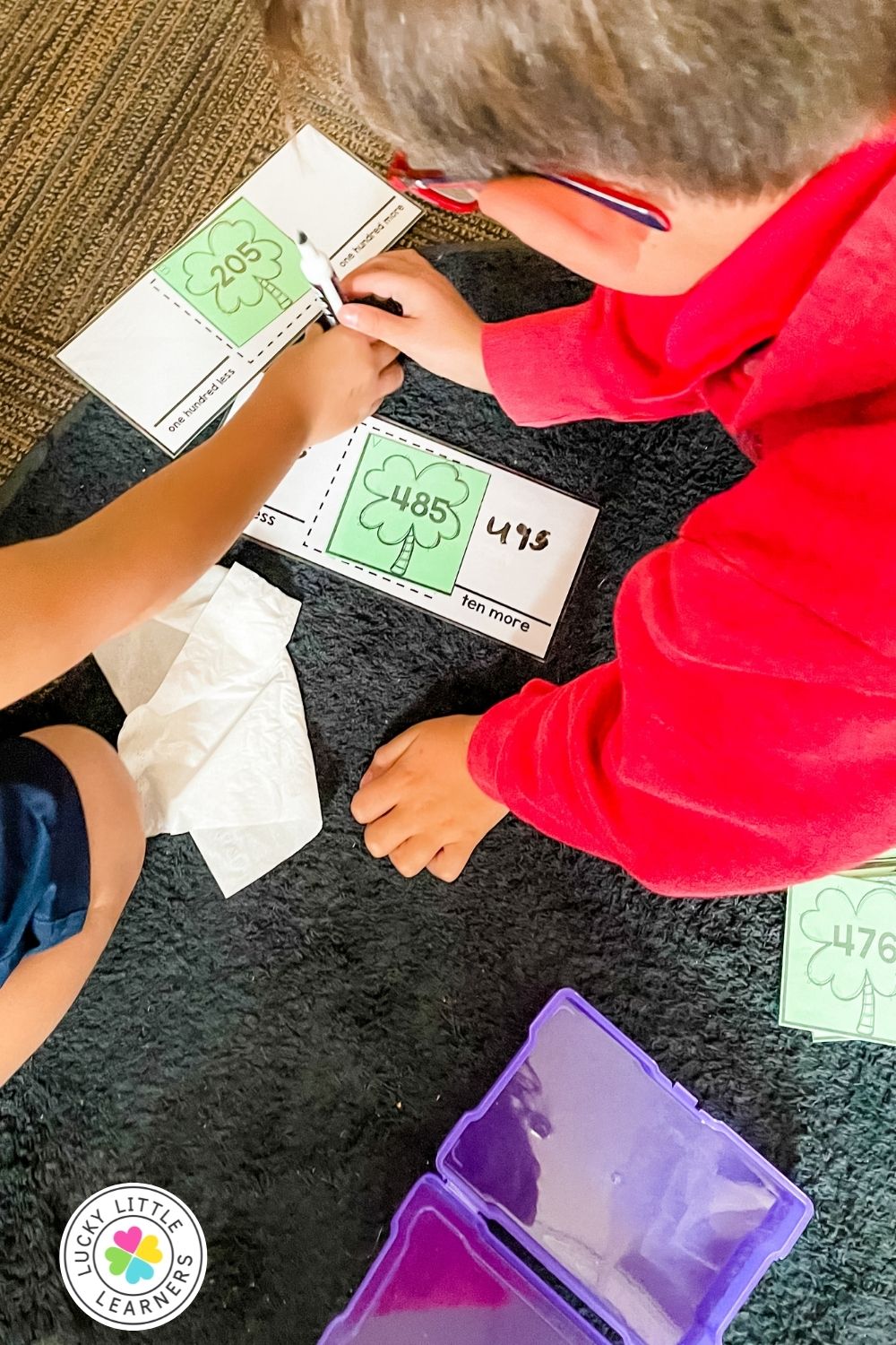 Spring Math Centers for 1st and 2nd grade - Lucky Little Learners
