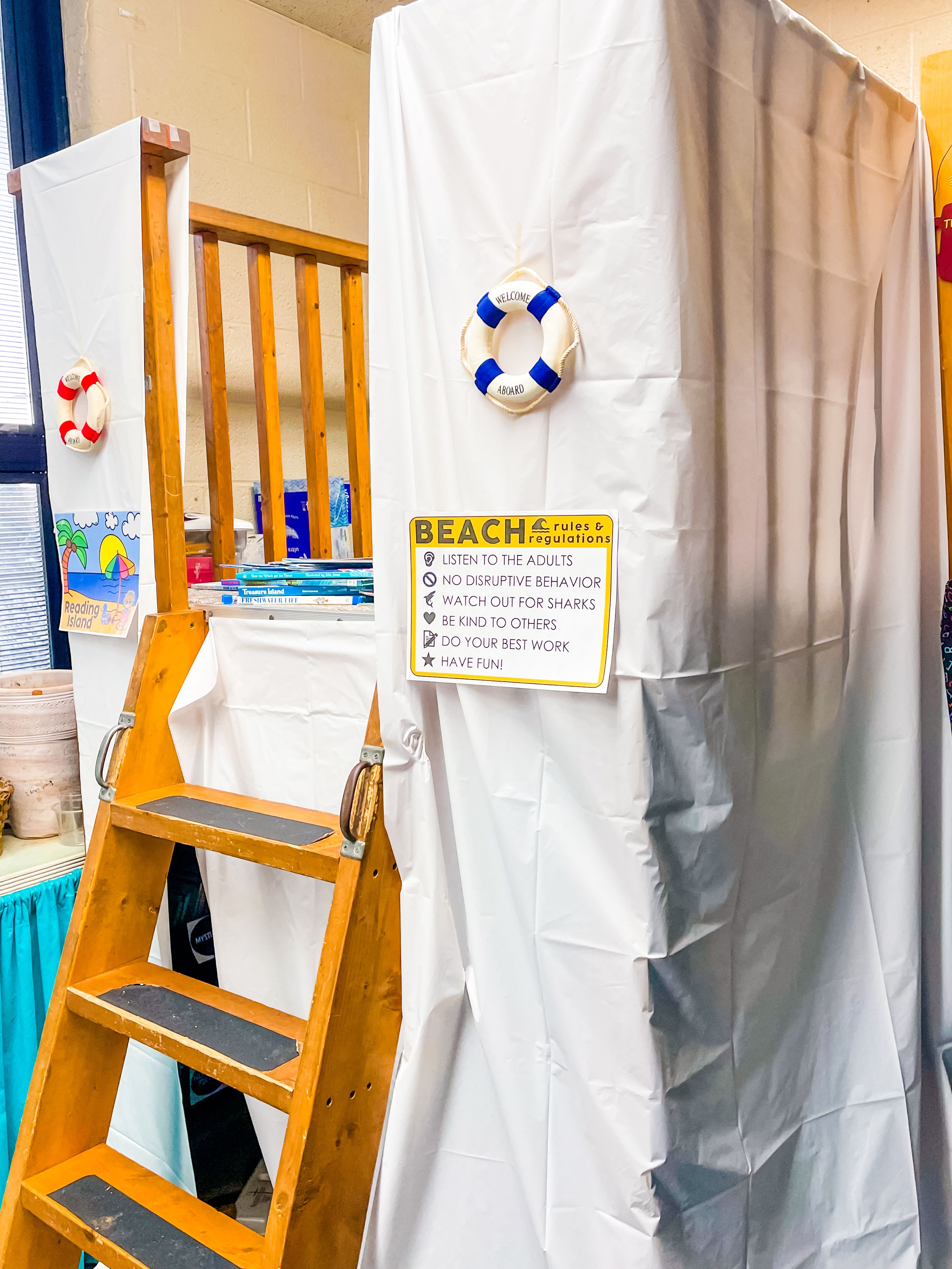 Beach Day Classroom Transformation - Lucky Little Learners