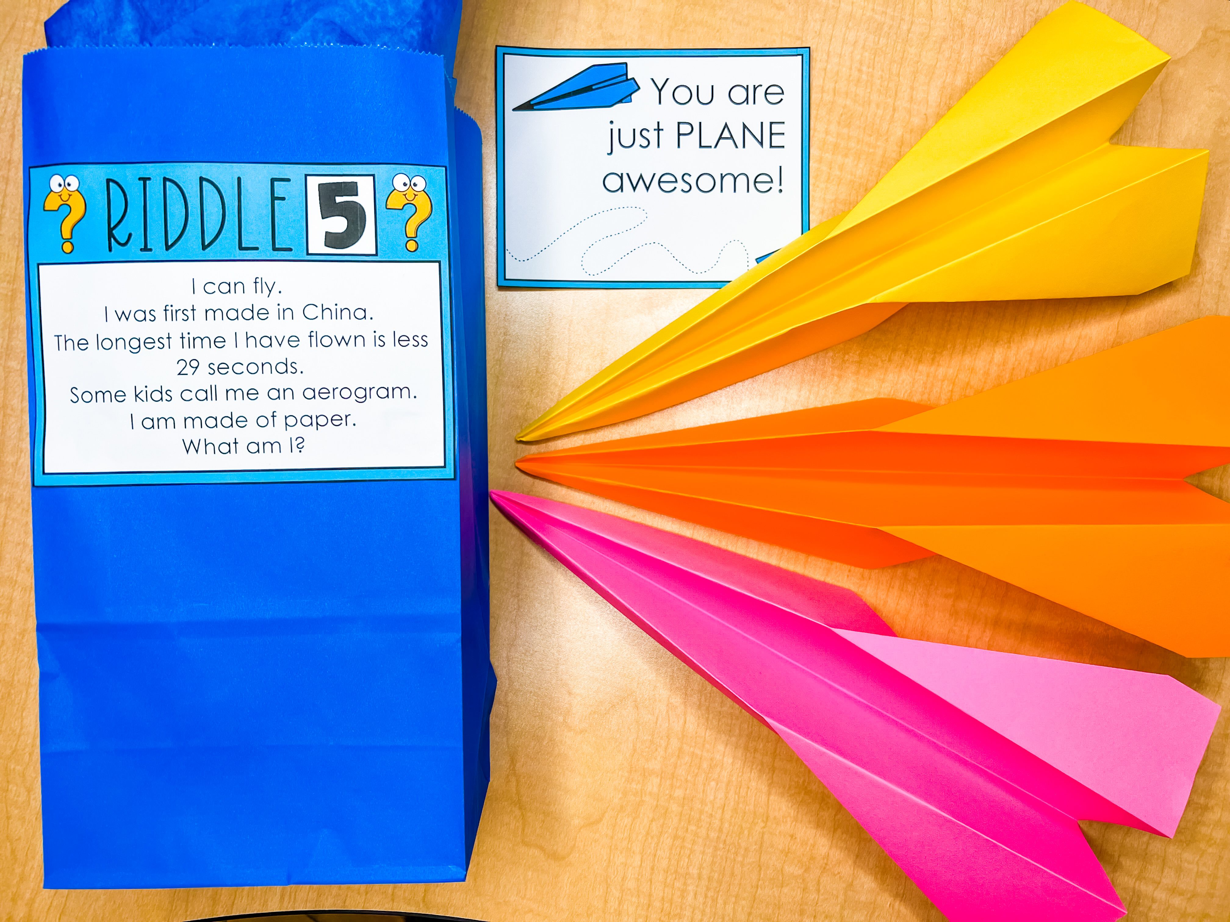 Riddle Bags to Count Down the End of the Year - Lucky Little Learners