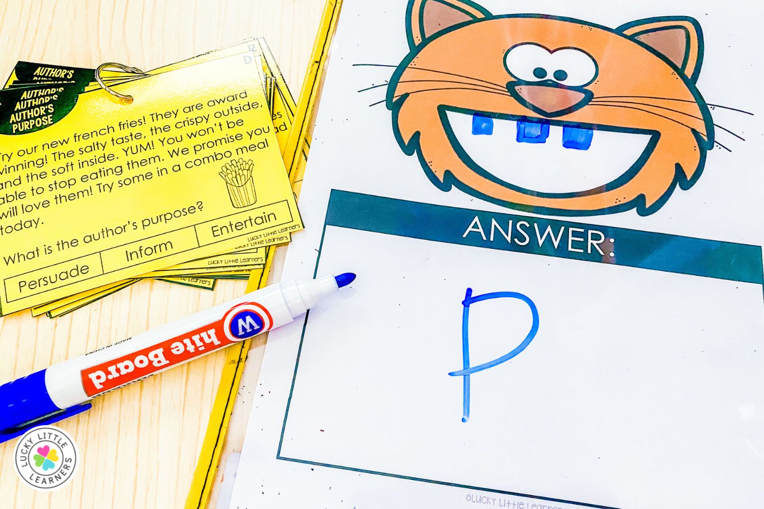 Teaching Author's Purpose in 2nd grade - Lucky Little Learners