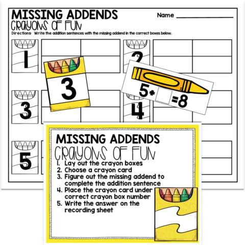 August Math Centers for 1st & 2nd Grade - Lucky Little Learners