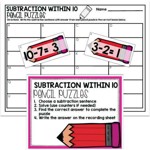 August Math Centers for 1st & 2nd Grade - Lucky Little Learners