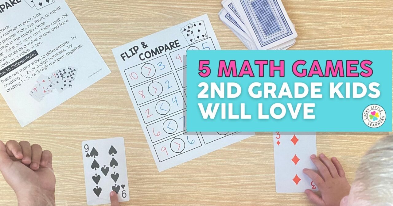 5 Math Games 2nd Grade Kids Love - Lucky Little Learners