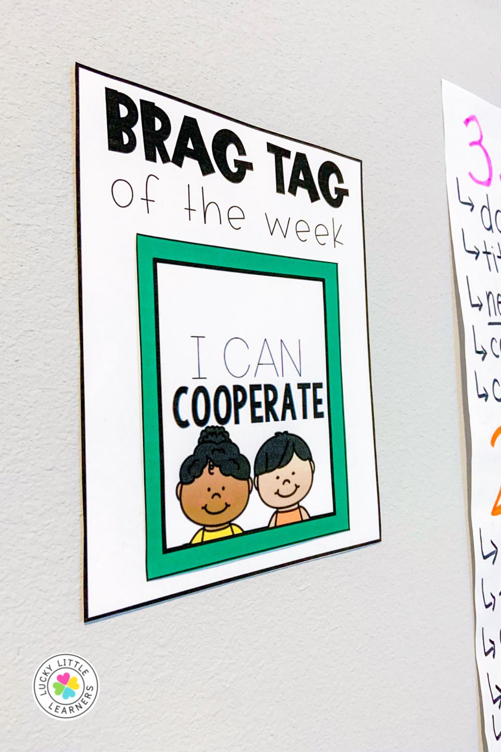 Classroom Management with Brag Tags - Lucky Little Learners