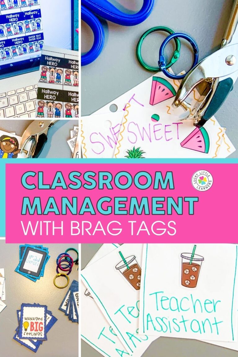 Classroom Management with Brag Tags - Lucky Little Learners