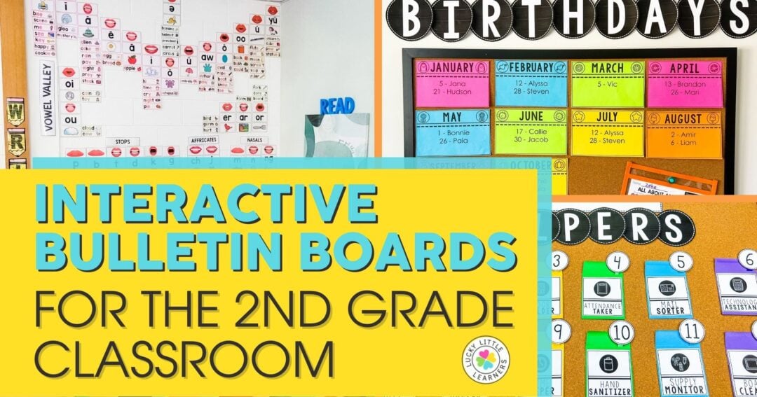 Interactive Bulletin Boards For the 2nd Grade Classroom - Lucky Little ...