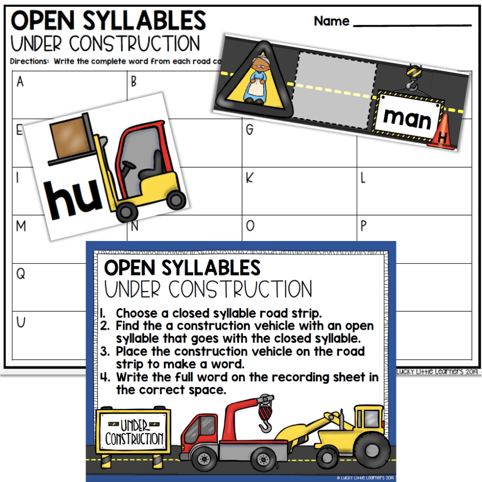 1st and 2nd Grade Literacy Centers - Lucky Little Learners