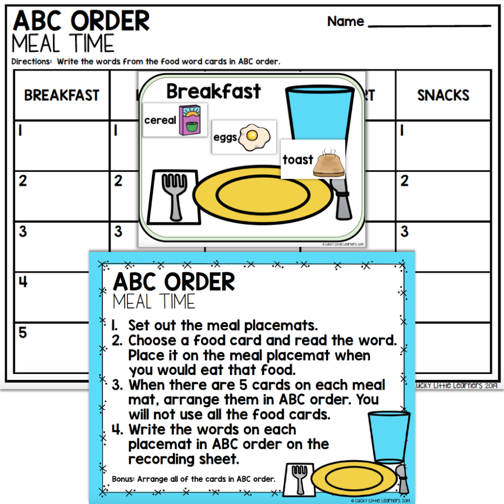 ABC Order: An Important Skill for 2nd Grade - Lucky Little Learners