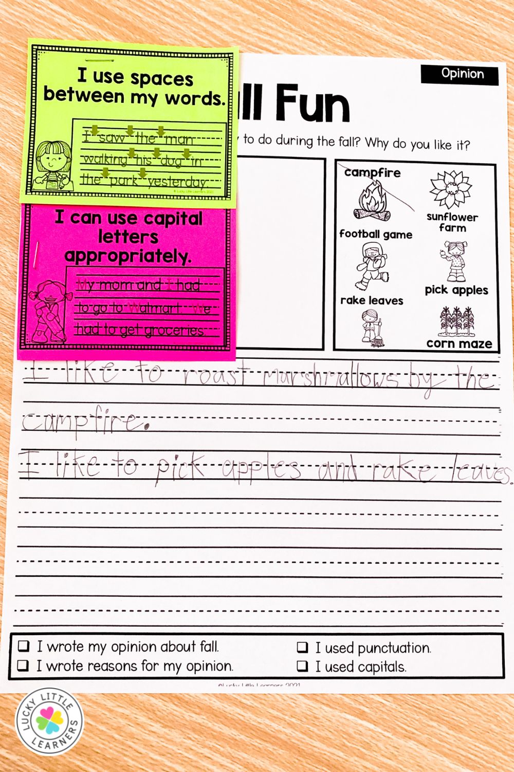 An Easy Way To Set Up Writing Goals In 2nd Grade - Lucky Little Learners