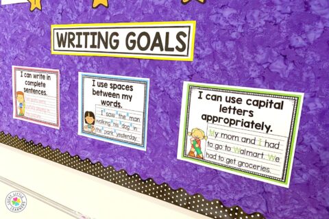 An Easy Way To Set Up Writing Goals In 1st or 2nd Grade - Lucky Little ...
