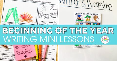 Beginning of the Year Writing Mini Lessons for 1st and 2nd Grade ...