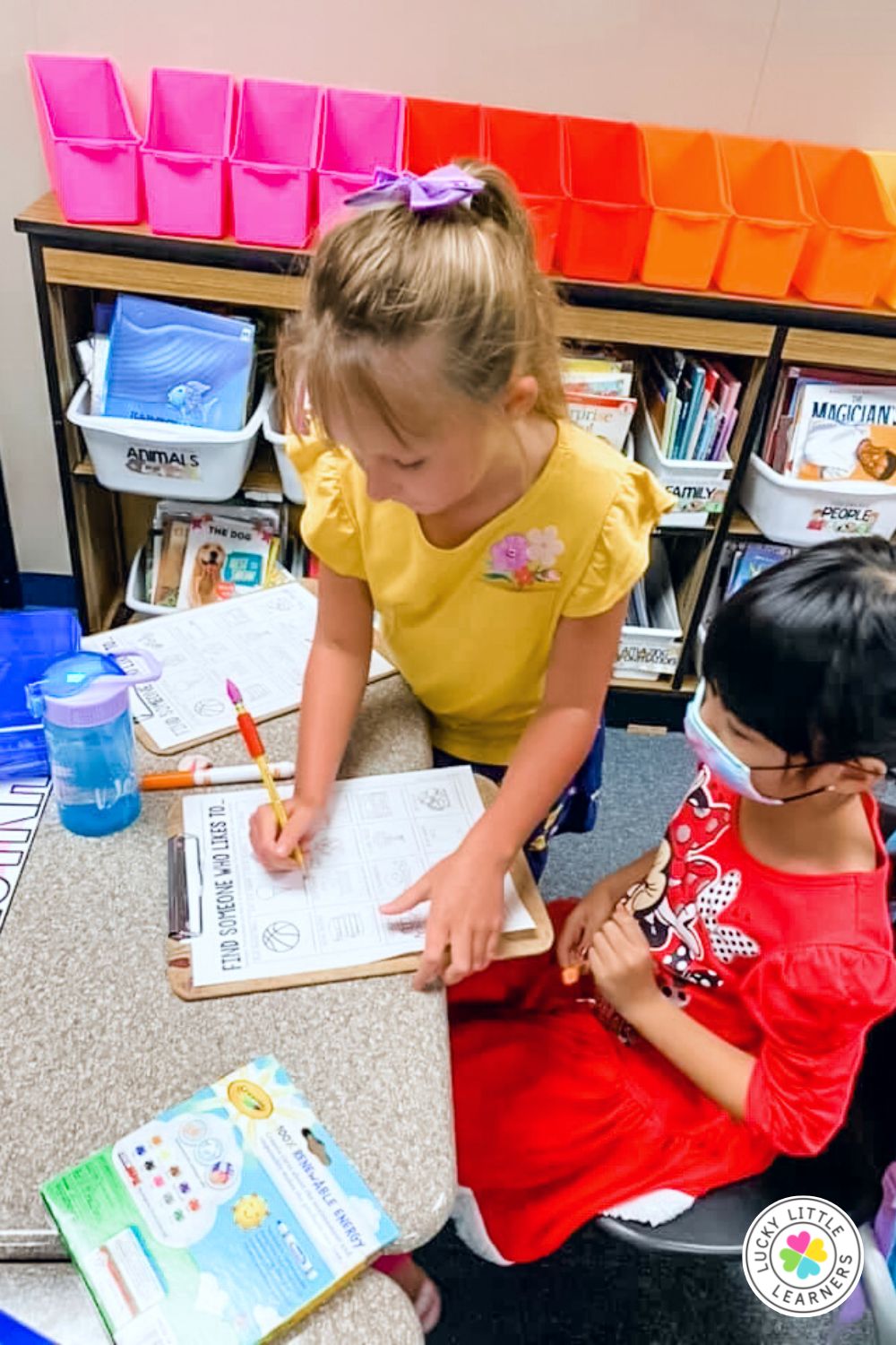 First Day of School Activities for 1st or 2nd Grade - Lucky Little Learners