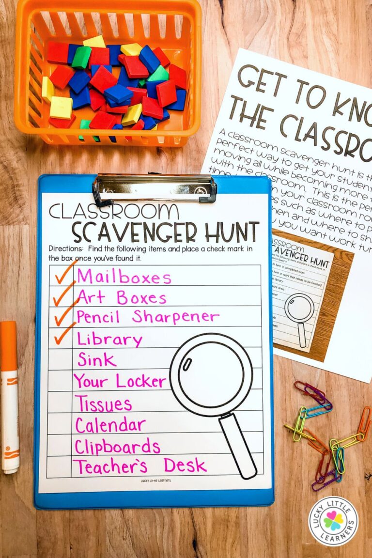 First Day of School Activities for 1st or 2nd Grade - Lucky Little Learners