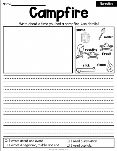 Beginning of the Year Writing Mini Lessons - Lucky Little Learners