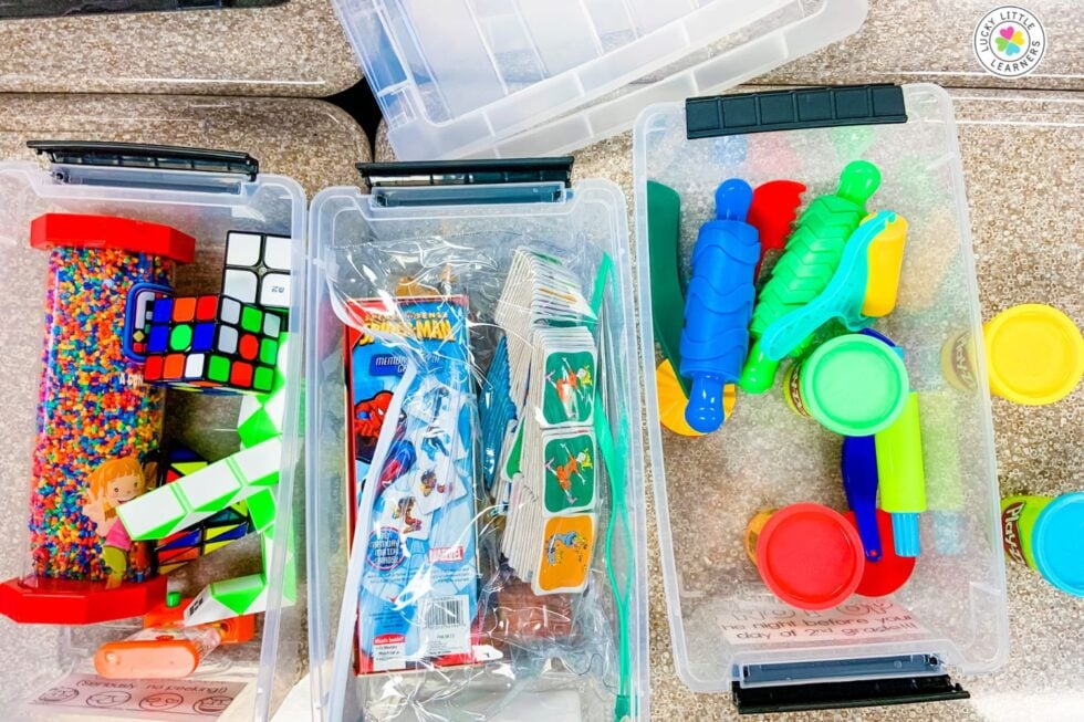 How to Setup Morning Bins in 1st or 2nd Grade - Lucky Little Learners