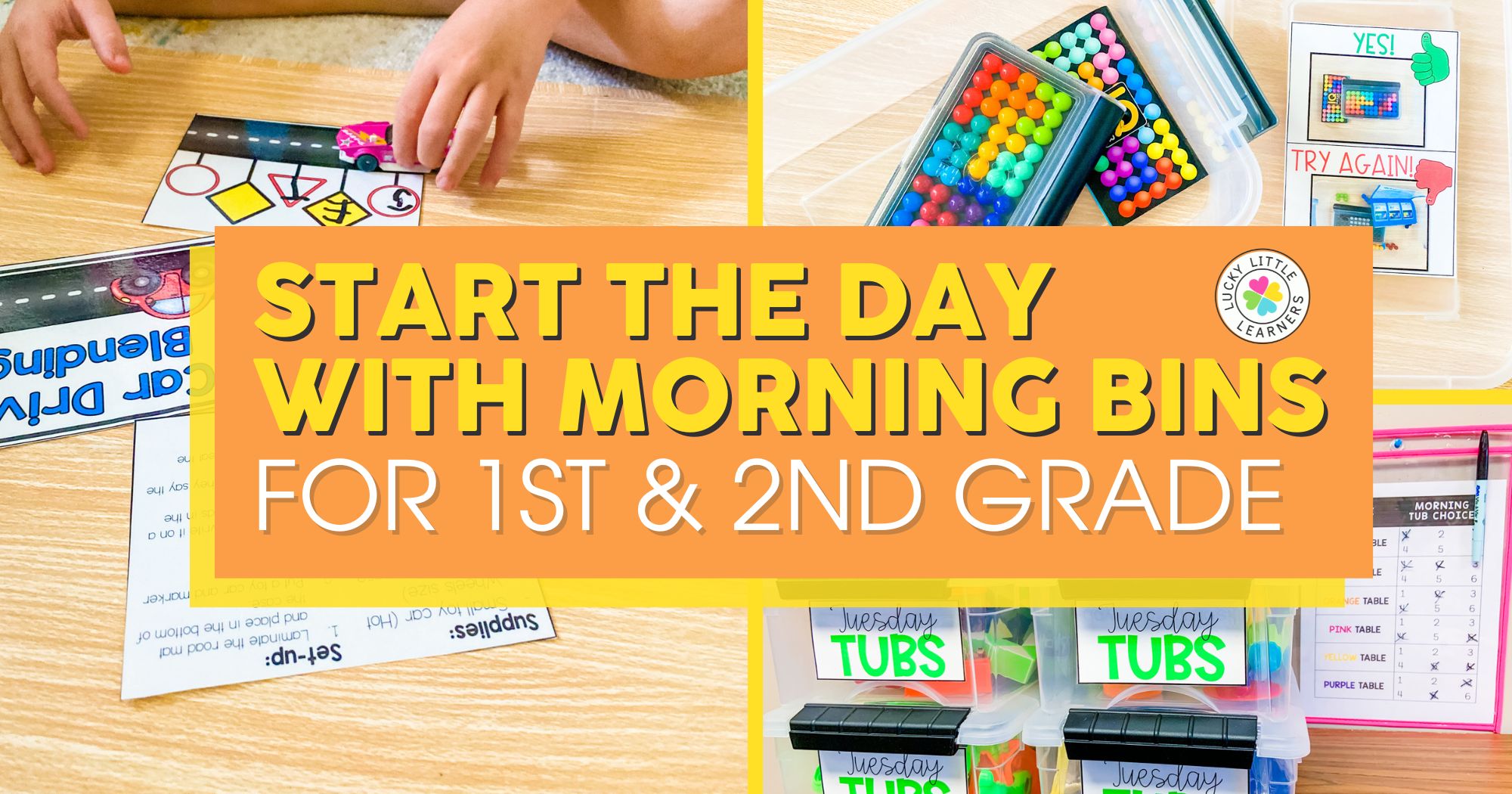 How To Setup Morning Bins In 1st Or 2nd Grade Lucky Little Learners