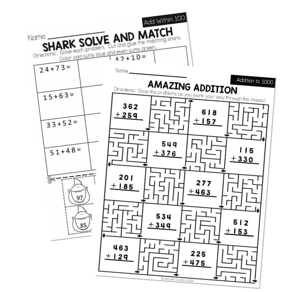 Keep Students Learning With Summer Review Packets! - Lucky Little Learners