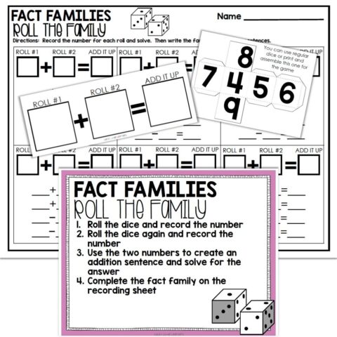 September Math Centers for 1st & 2nd Grade - Lucky Little Learners