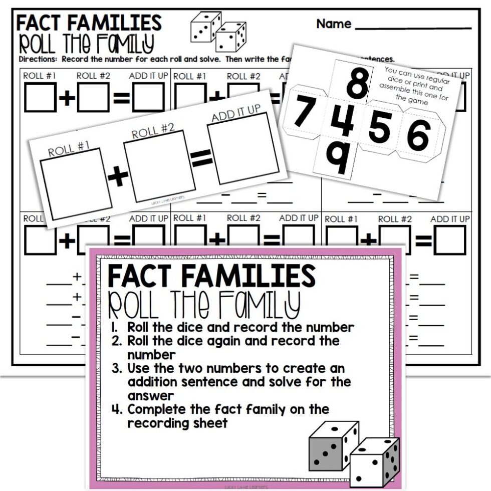 September Math Centers for 1st & 2nd Grade - Lucky Little Learners