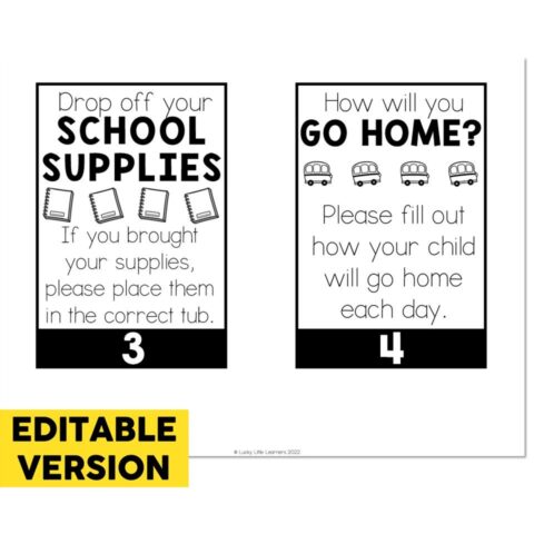 Back to School Night Activities - Lucky Little Learners