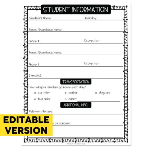 Back to School Night Activities - Lucky Little Learners