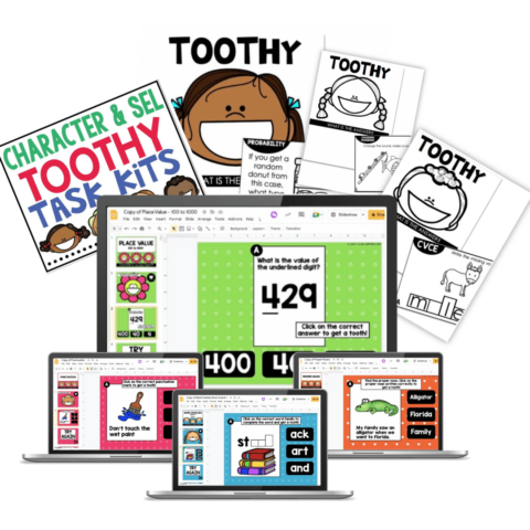 How to Prep Toothy Task Kits - Lucky Little Learners