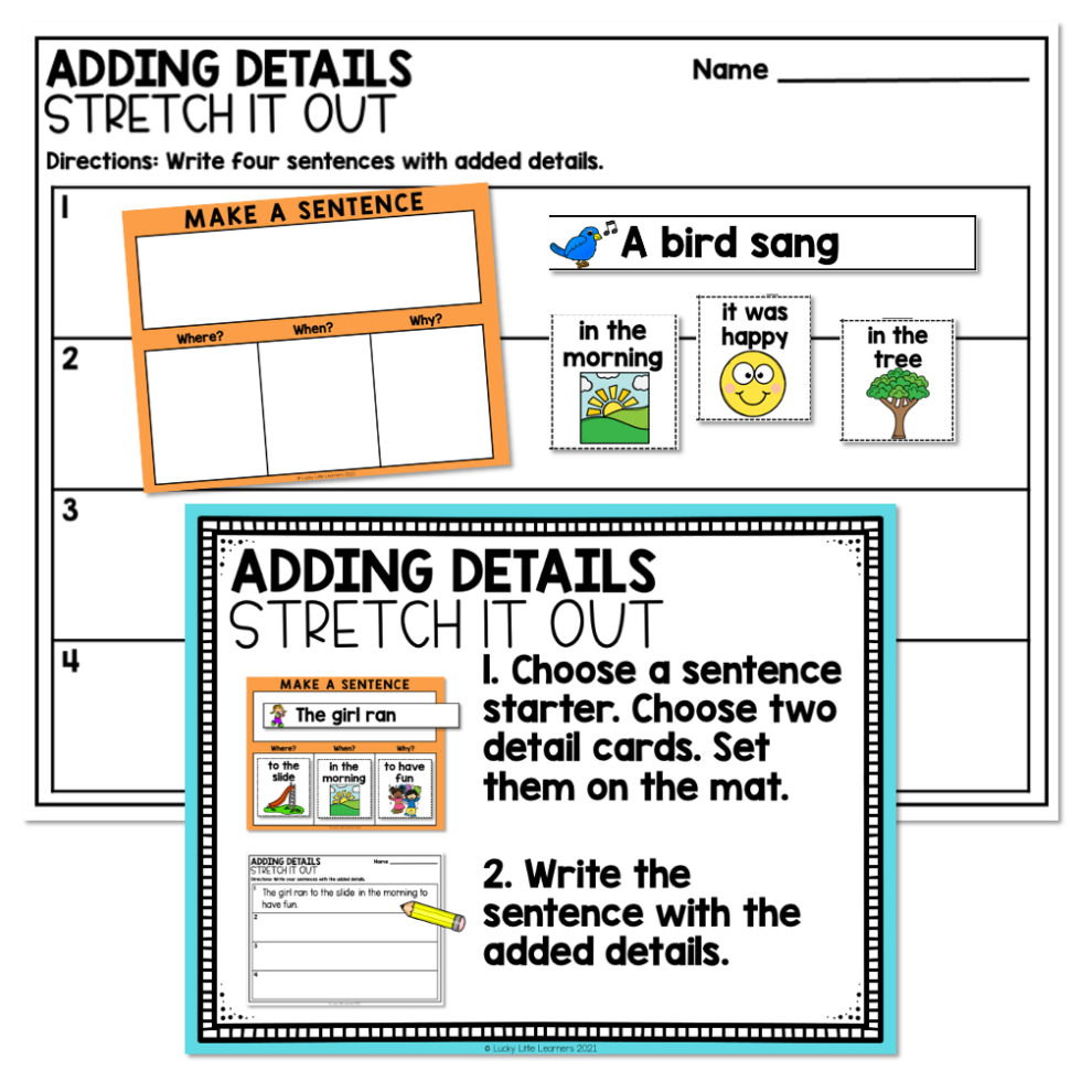Teaching Strategies for Stretching and Expanding Sentences - Lucky ...