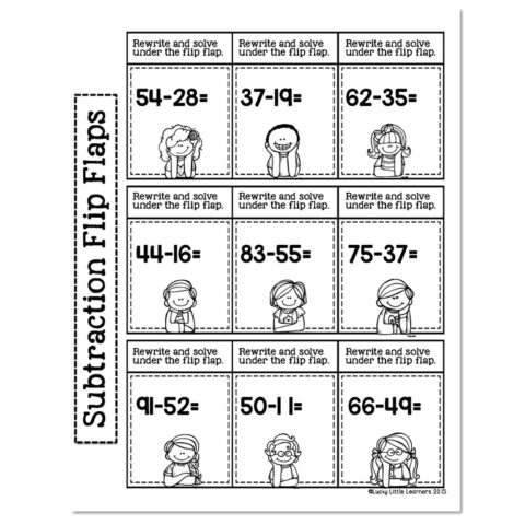Subtraction with Regrouping Strategies - Lucky Little Learners