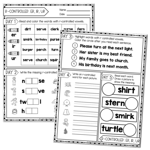 No Prep Daily Phonics Review in 2nd Grade - Lucky Little Learners