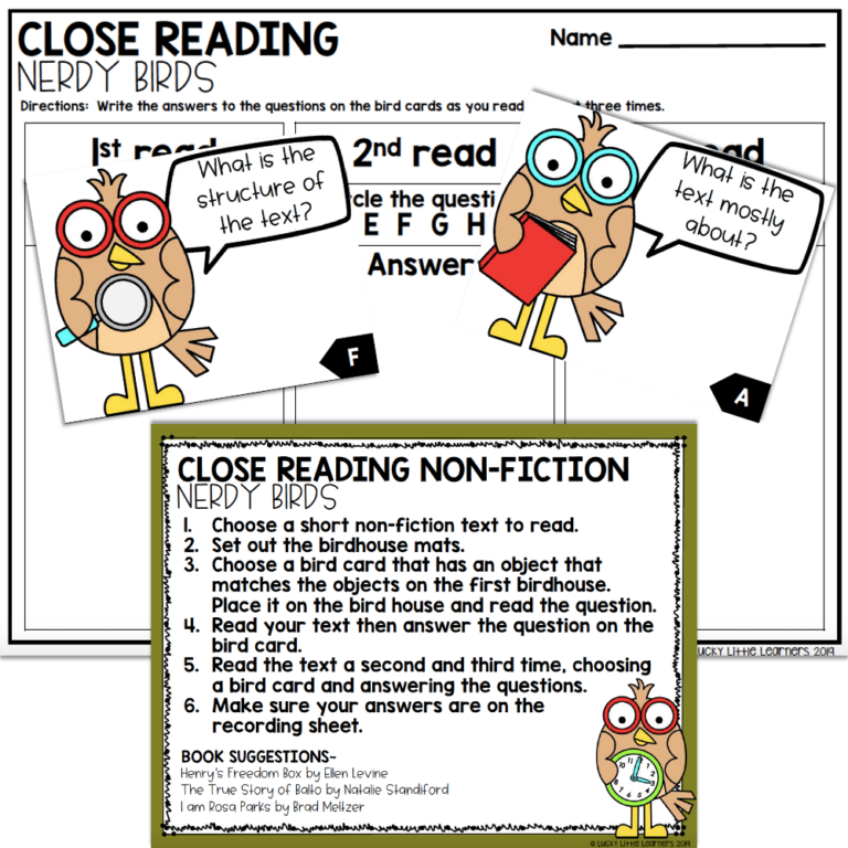 Reading Centers for 2nd Grade - Lucky Little Learners