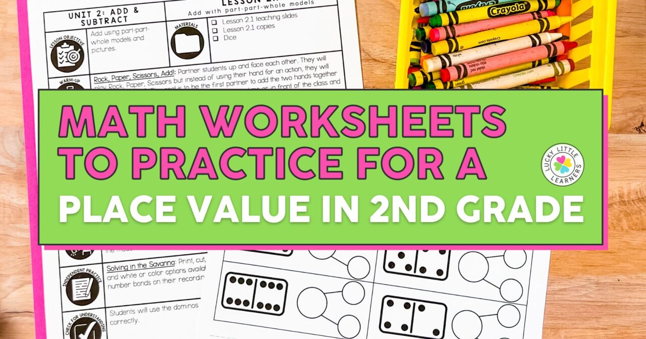 Math Worksheets to Practice Place Value in 2nd Grade - Lucky Little ...