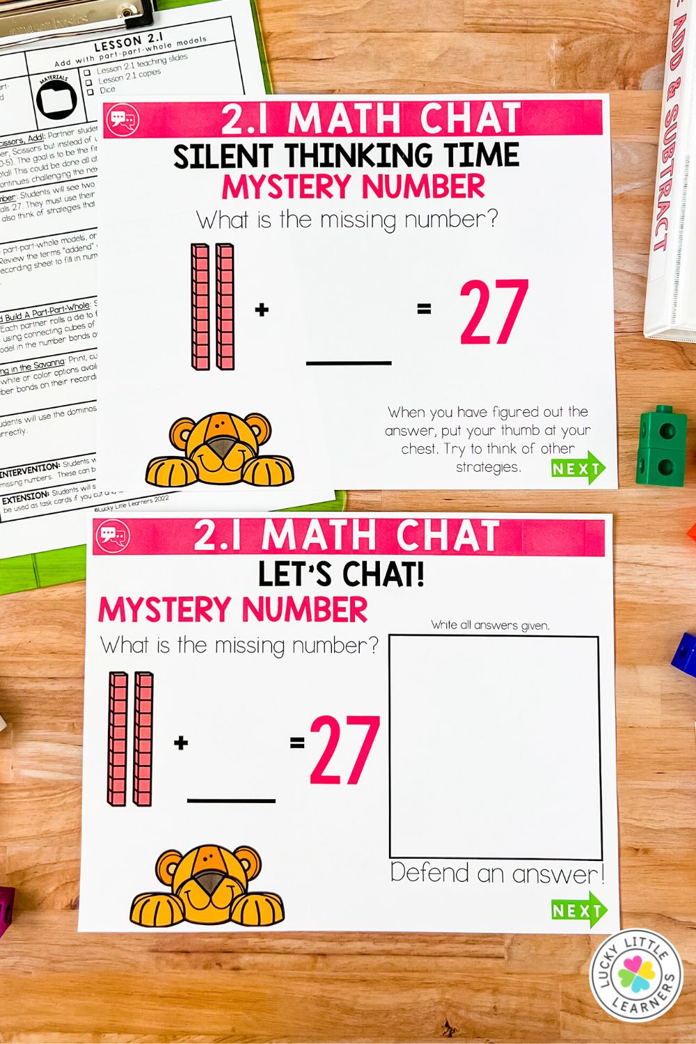 New Routines for Number Talks and Math Chats - Lucky Little Learners