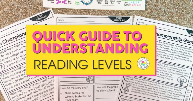 Quick Guide to Understanding Reading Levels - Lucky Little Learners