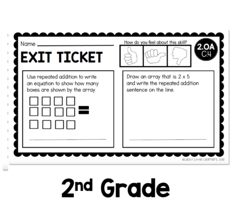 Using Exit Tickets to Differentiate Instruction - Lucky Little Learners