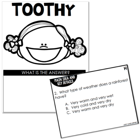 2nd Grade Reading Toothy - Lucky Little Learners