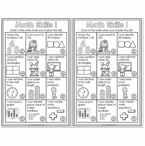 Student Data Tracking Booklets for Math & Literacy - Lucky Little Learners