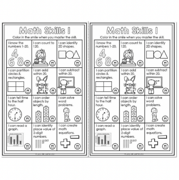 Student Data Tracking Booklets for Math & Literacy - Lucky Little Learners