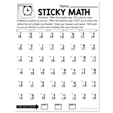 35 Fool-Proof Ways to Master Math Fact Fluency - Lucky Little Learners