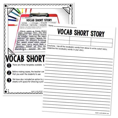 Vocabulary Activities - Lucky Little Learners