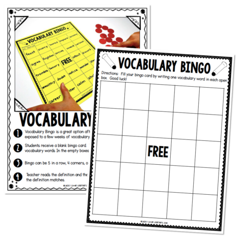 Vocabulary Activities - Lucky Little Learners