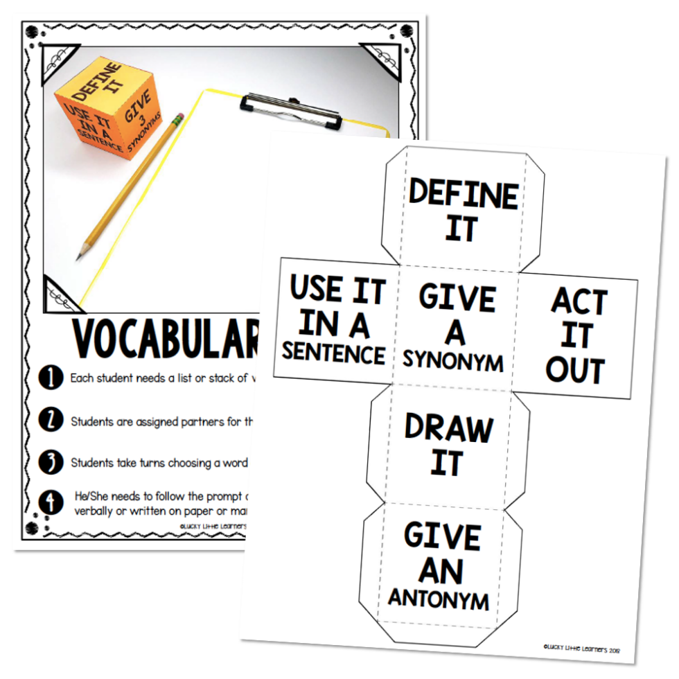 Vocabulary Activities - Lucky Little Learners
