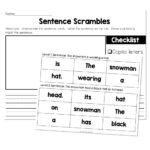 Practice Writing Sentences with Sentence Scrambles - Lucky Little Learners