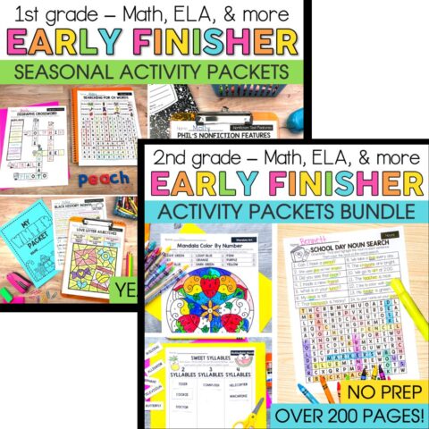 Early Finisher Ideas - Lucky Little Learners