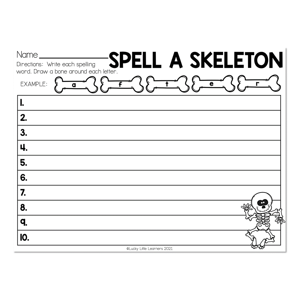 Ghost Spelling and Fact Family Haunted Houses - Lucky Little Learners