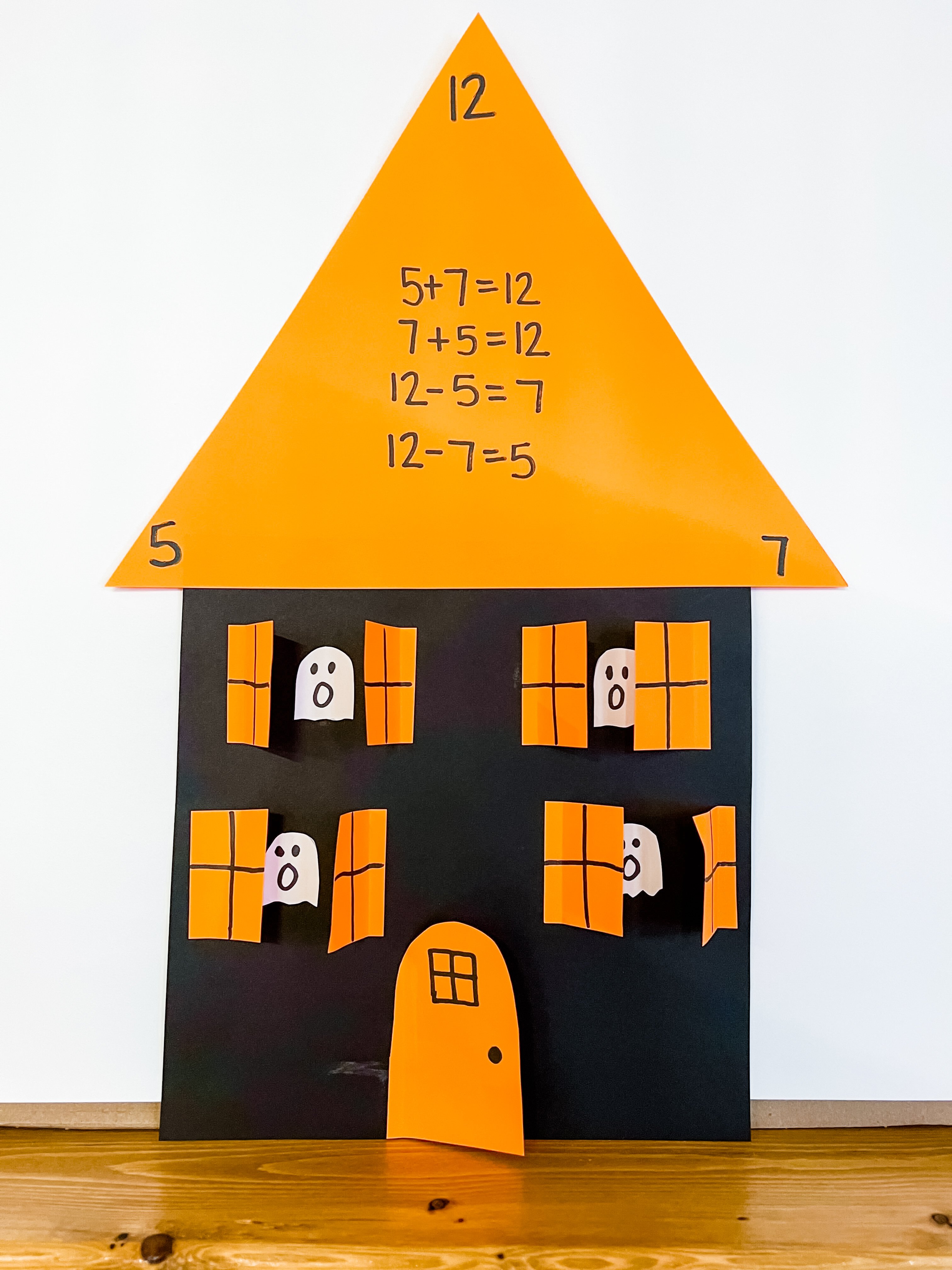 Ghost Spelling and Fact Family Haunted Houses - Lucky Little Learners