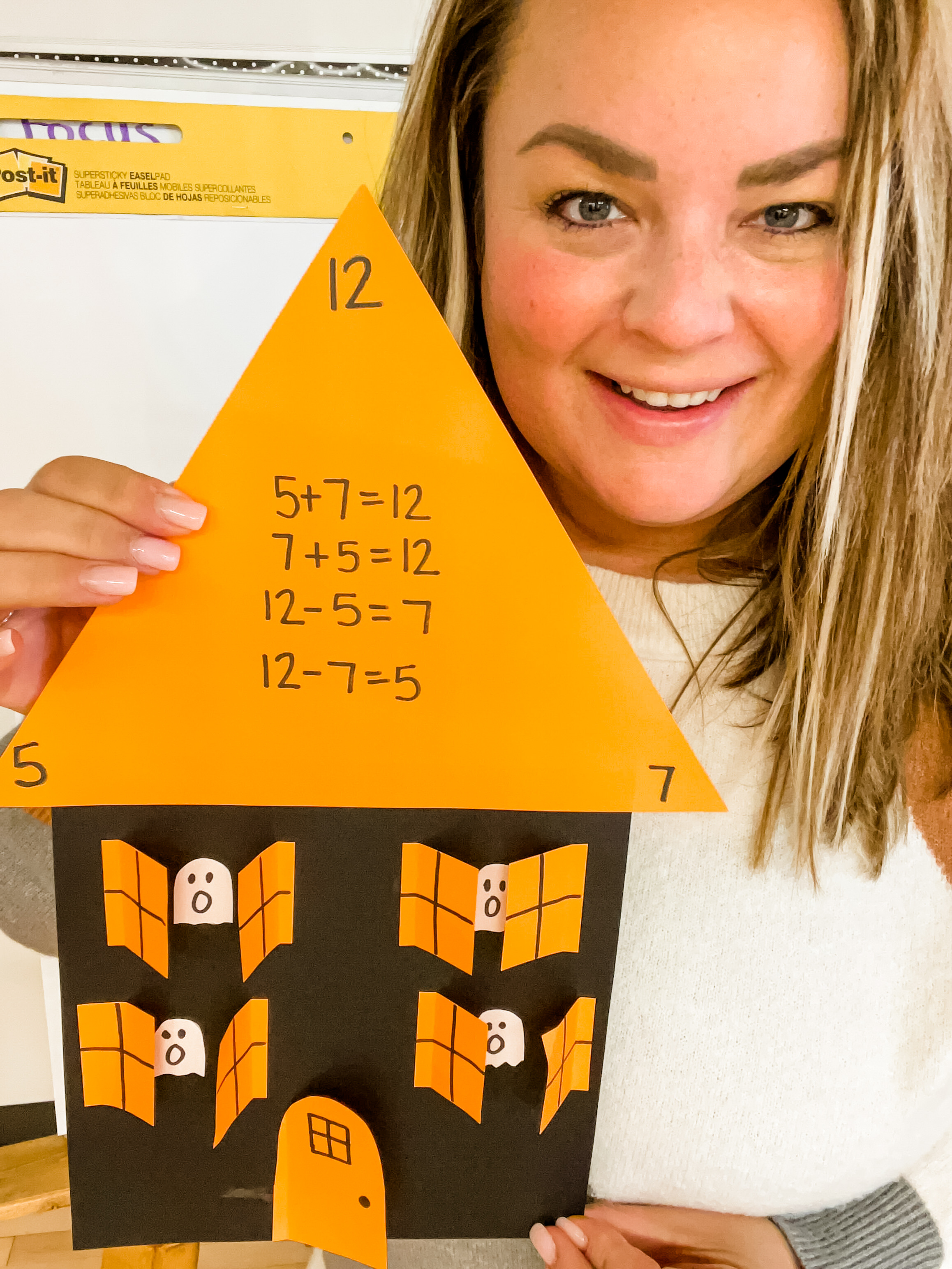 Ghost Spelling and Fact Family Haunted Houses - Lucky Little Learners