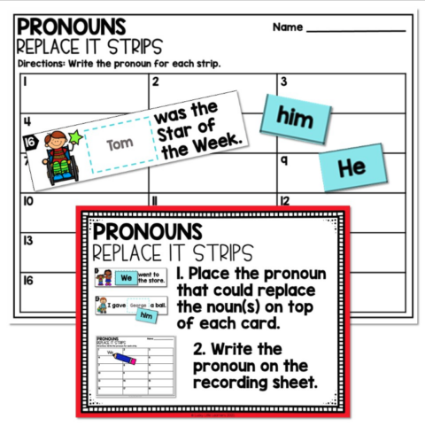 Teaching Pronouns in 2nd Grade - Lucky Little Learners