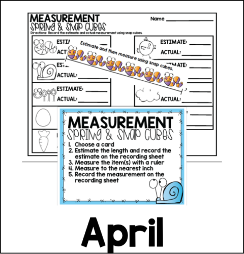 Spring Math Centers for 1st and 2nd grade - Lucky Little Learners