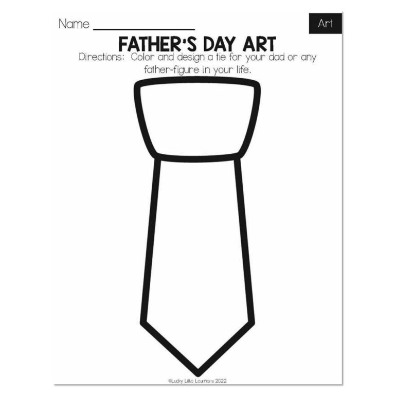 Easy to do Father's Day Crafts for 2nd Grade - Lucky Little Learners